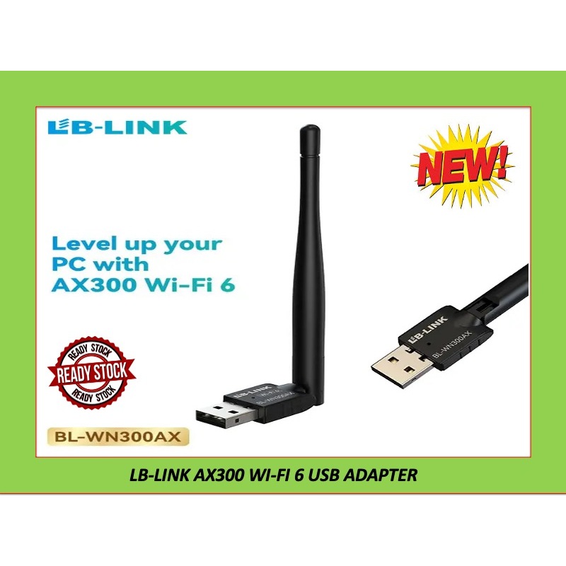 LB Link WiFi 6 USB WiFi Adapter BL-WN300AX | Shopee Malaysia