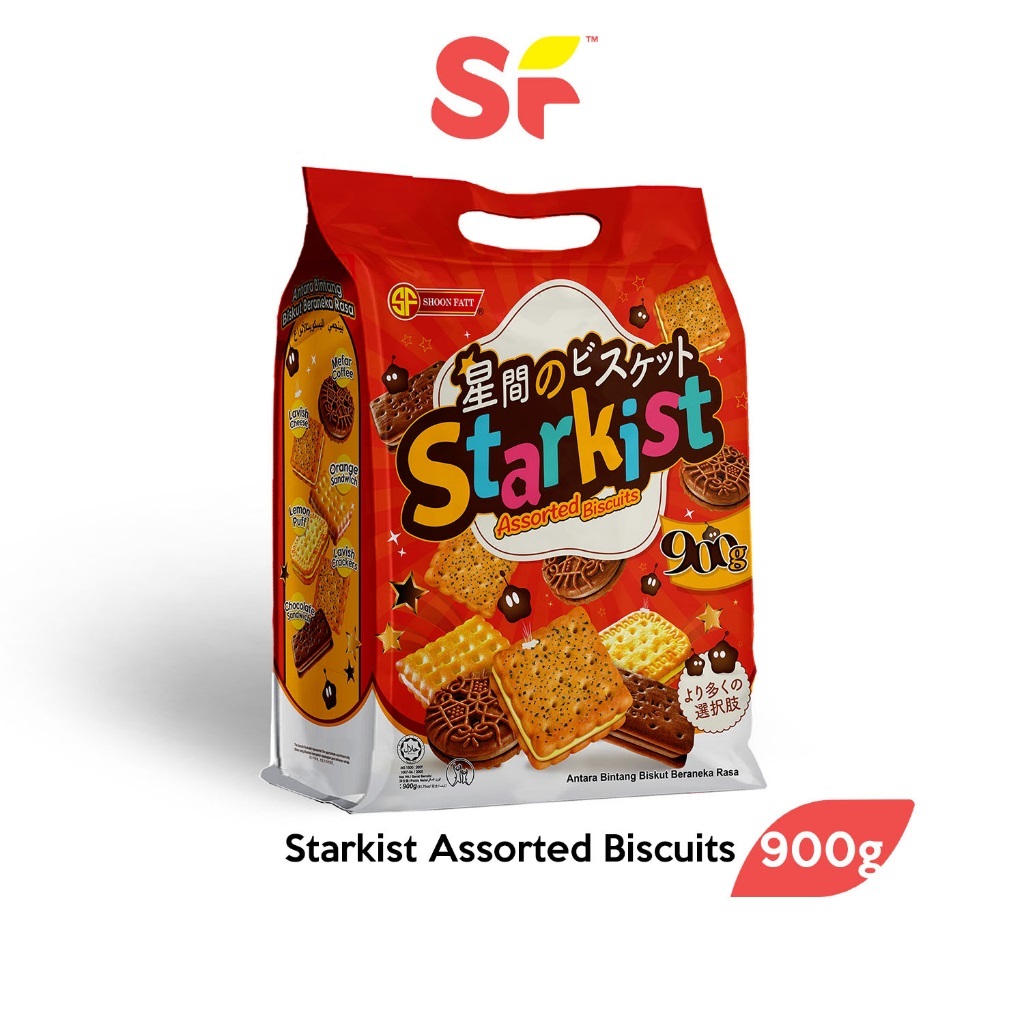 [WHOLESALE] SHOON FATT STARKIST ASSORTED BISCUIT 900G HALAL INDIVIDUAL ...