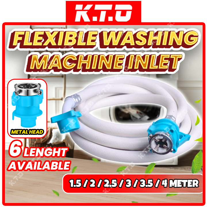 Flexible Washing Machine Inlet With Joint Connector Inlet Adapter Pipe ...