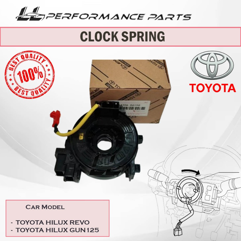 Toyota Hilux Revo / Hilux GUN125 Airbag Spring Cable Clock Spring ...