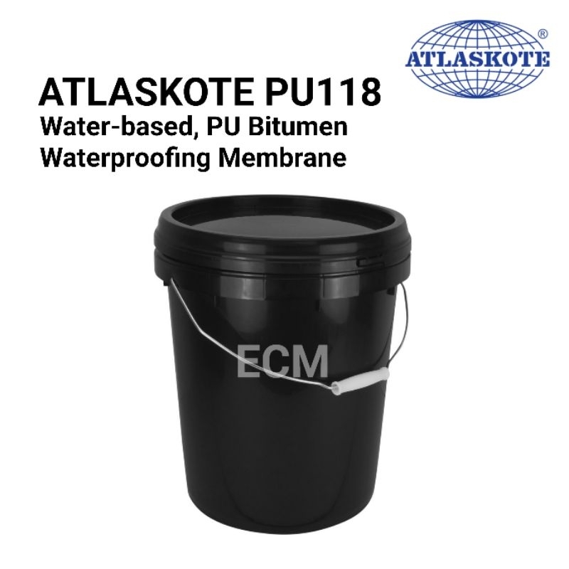 ATLASKOTE PU 118 (20KG) PU BITUMEN EMULSION / TOUGH BLACK COLOR ...