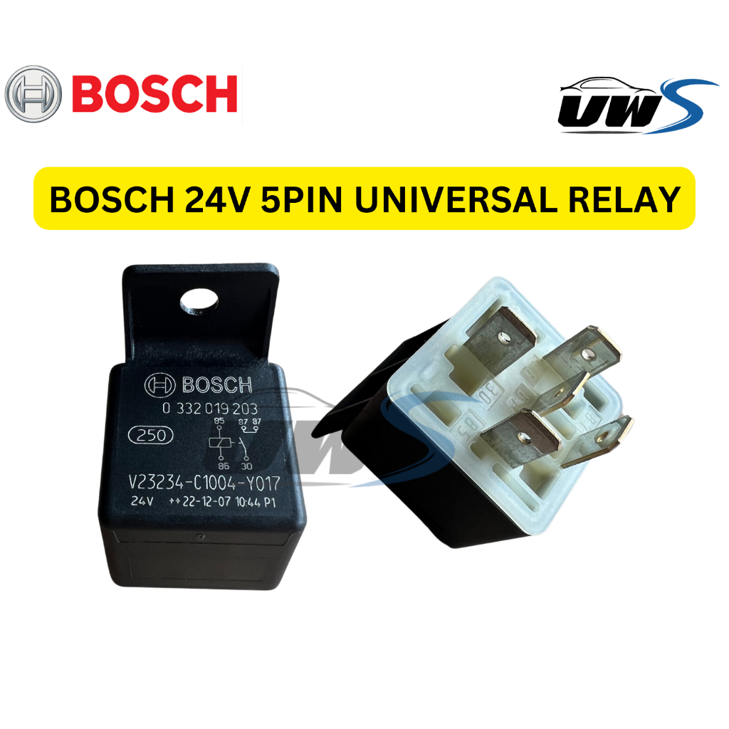 BOSCH 24V 5PIN UNIVERSAL RELAY | Shopee Malaysia