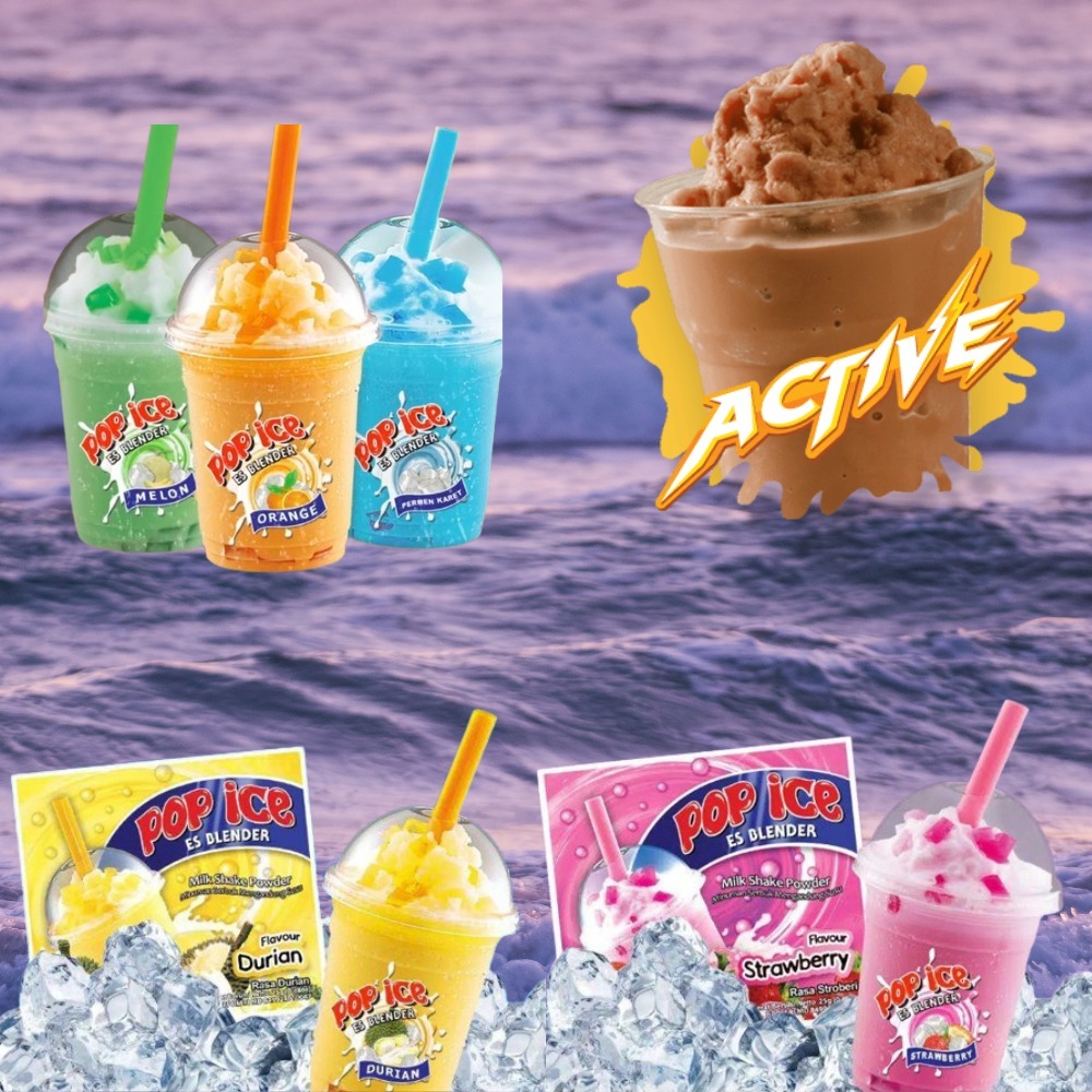 (BORONG) (RM0.50*10PCS) POP ICE ES BLENDER ANEKA RASA 23GRAM / SACHET ...