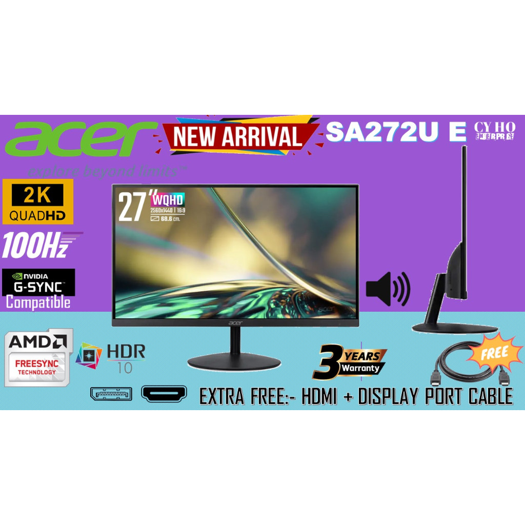 Acer Predator XB273U V3 - 27"WQHD IPS-180hz/ Nitro XV270 M3 27"FHD IPS ...