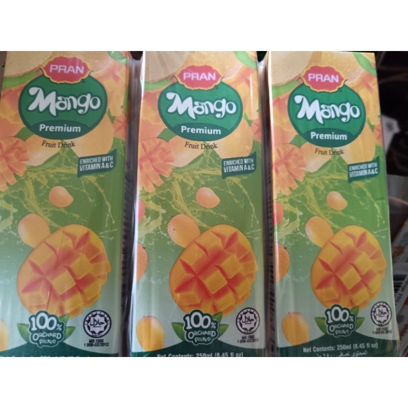 Air kotak PRAN Mango Juice 6 x 250ml | Shopee Malaysia