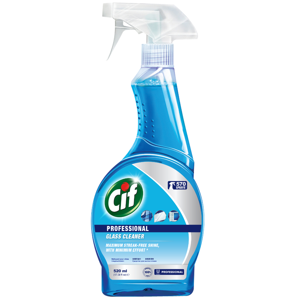 Cif Professional Window Glass Spray Cleaner For Household Kitchen ...
