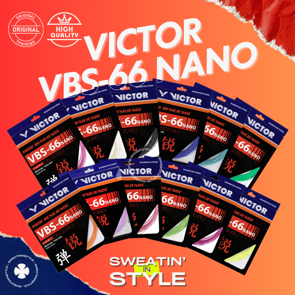 [100% ORI] VICTOR Badminton String VBS-66 Nano | Shopee Malaysia
