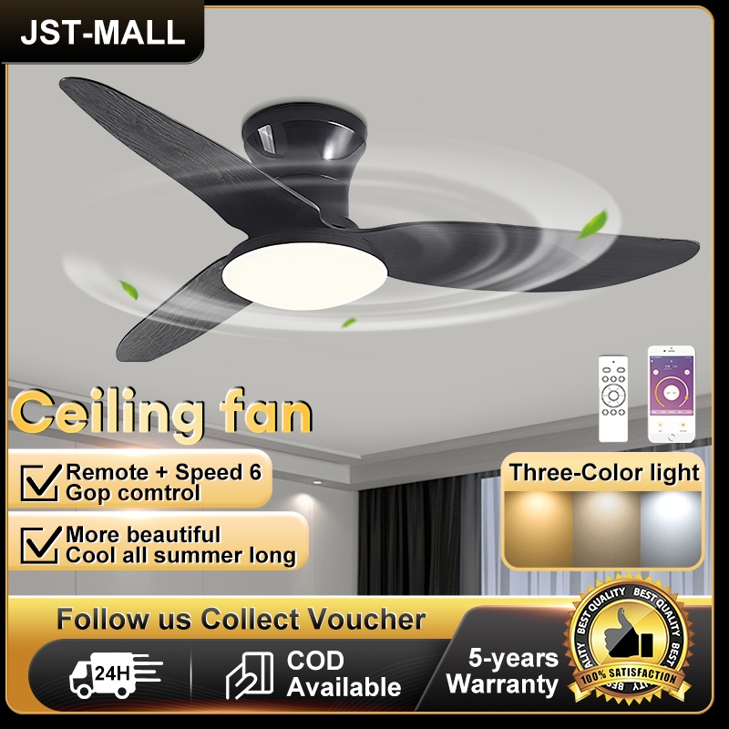 Ceiling Fan with Lamp Strong Wind 6 Speed Fan Mobile Phone Control ...
