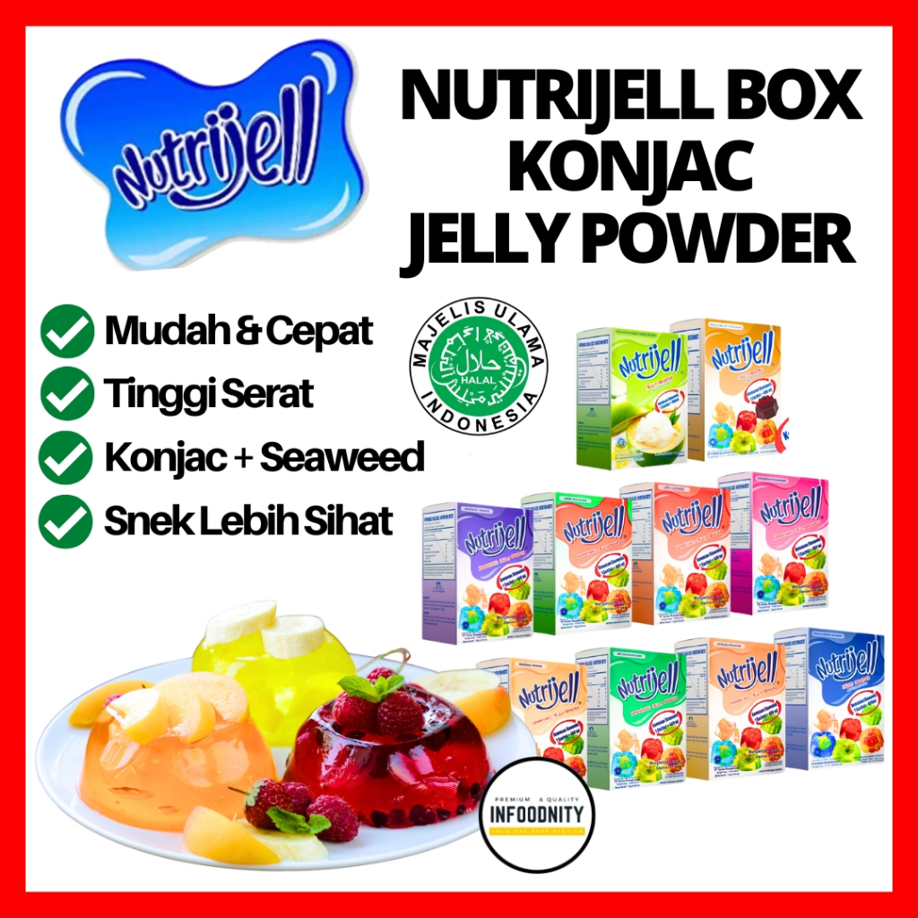 NUTRIJELL Jelly Powder Mix Nutrijell Agar Agar Nutrijell Mix Nutrijelly ...