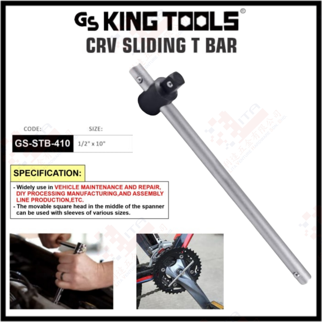 GS KING TOOLS BRAND CRV SLIDING T BAR GSSTB410 | Shopee Malaysia