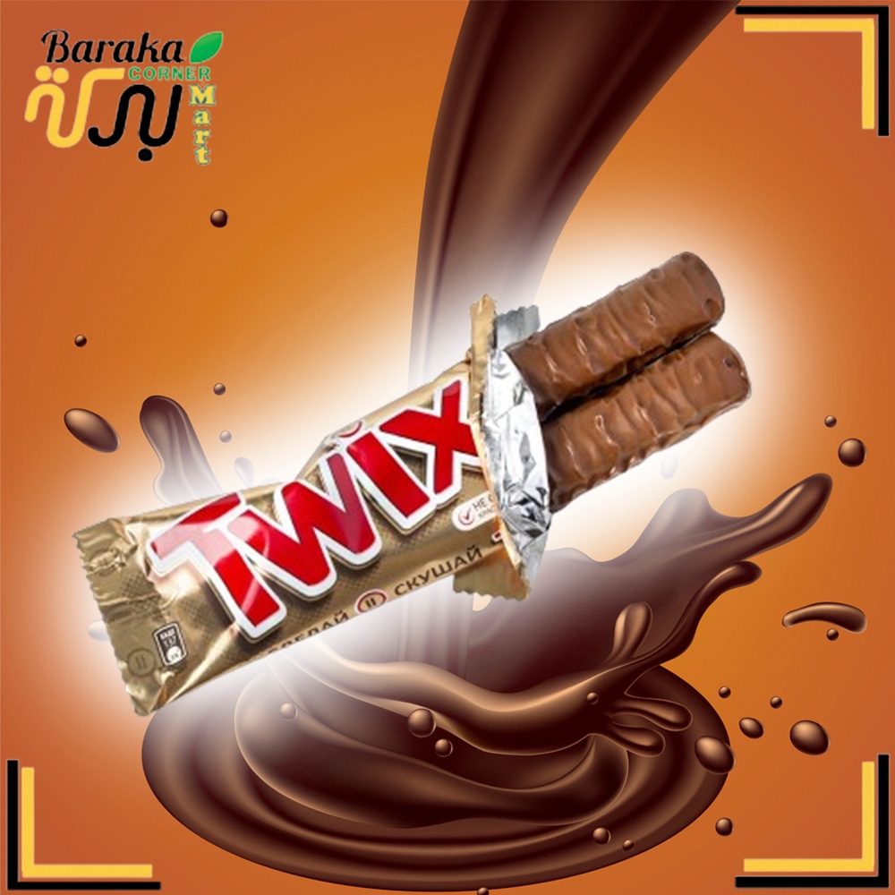 Chocolate Bar Twix Imported From Saudi Arabia 50g | Shopee Malaysia
