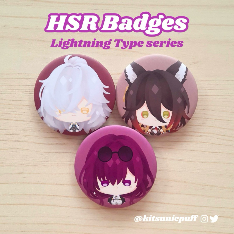 【HSR】Honkai Star Rail Button Badges - LIGHTNING TYPE series 💜 | Shopee ...