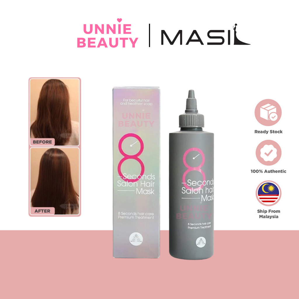 MASIL 8 Seconds Salon Hair Mask 200ml Hair Care Soft Smooth 8秒发膜 柔顺 蓬松 ...