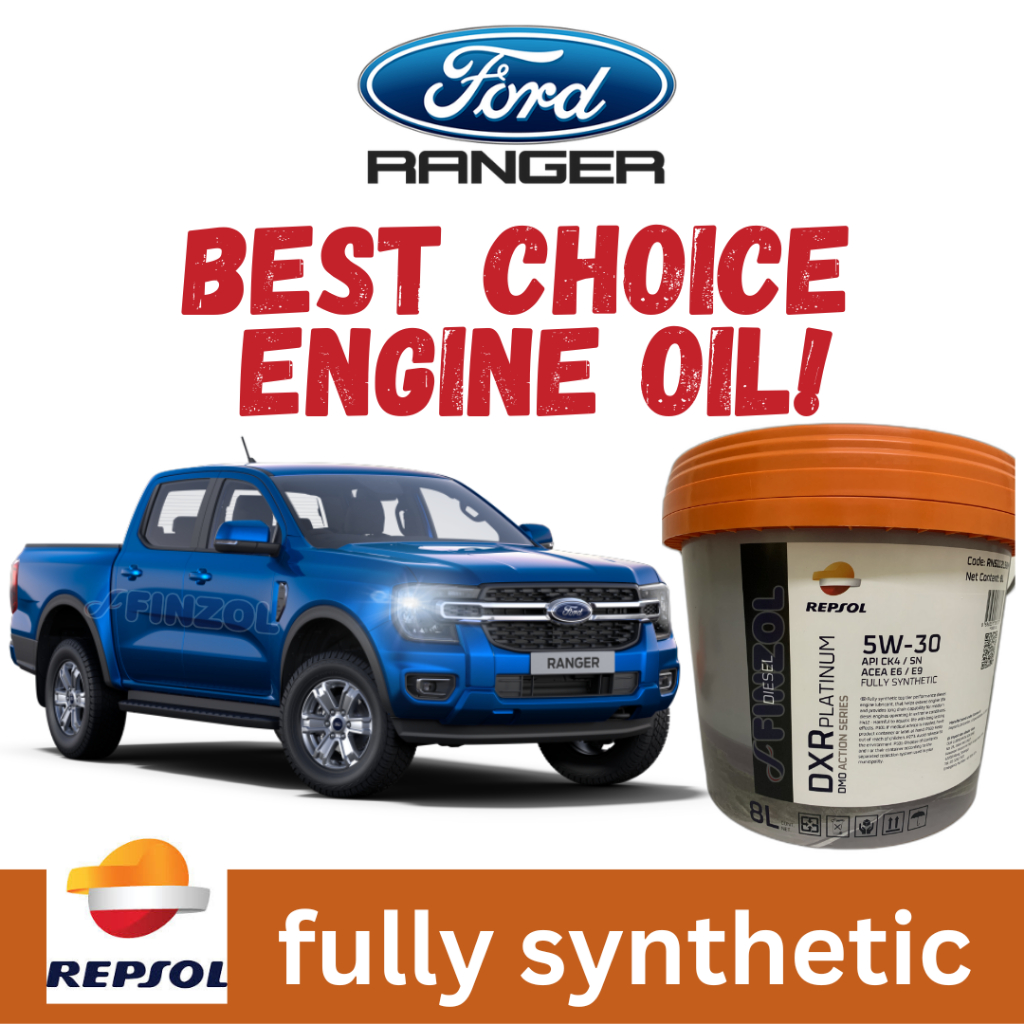 REPSOL DXR PLATINUM Fully Synthetic 5w-30 Diesel Engine Oil 8L for Ford ...