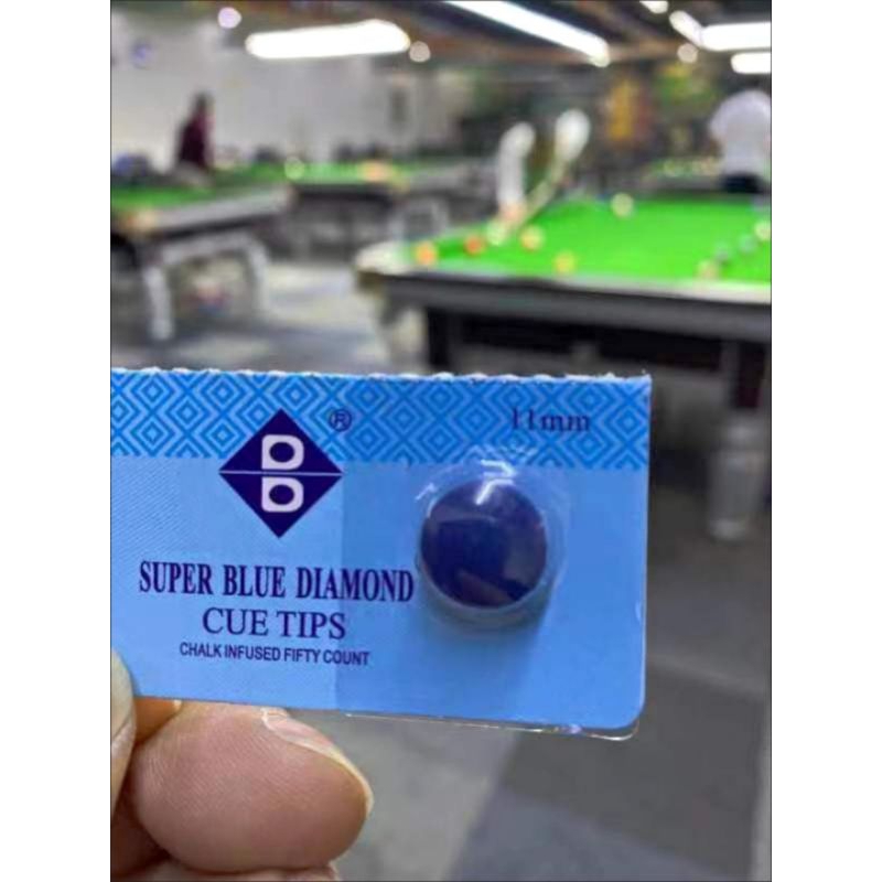 SUPER BLUE DIAMOND 𝗢𝗥𝗜𝗚𝗜𝗡𝗔𝗟 11mm SNOOKER TIP | Shopee Malaysia
