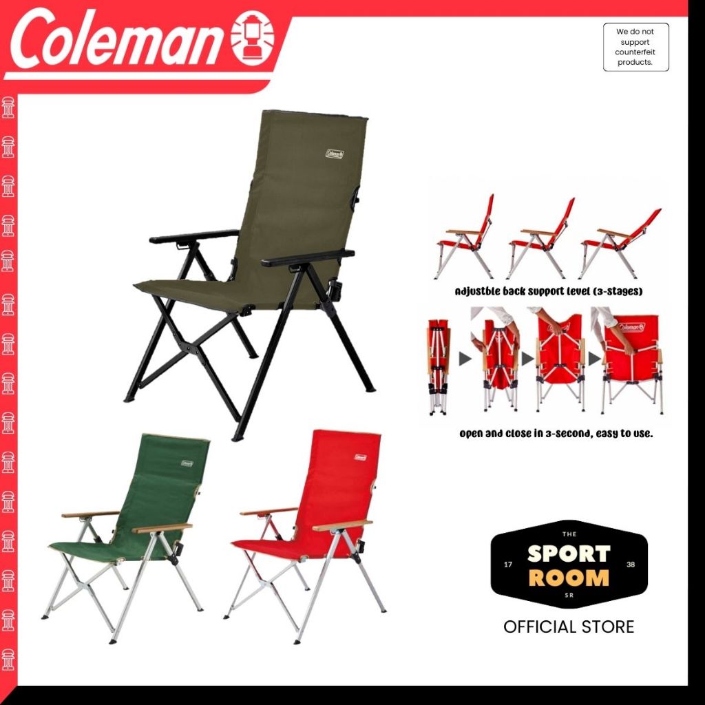 [Ready Stock] COLEMAN Japan Lay Chair Camping Chair Folding | Shopee ...