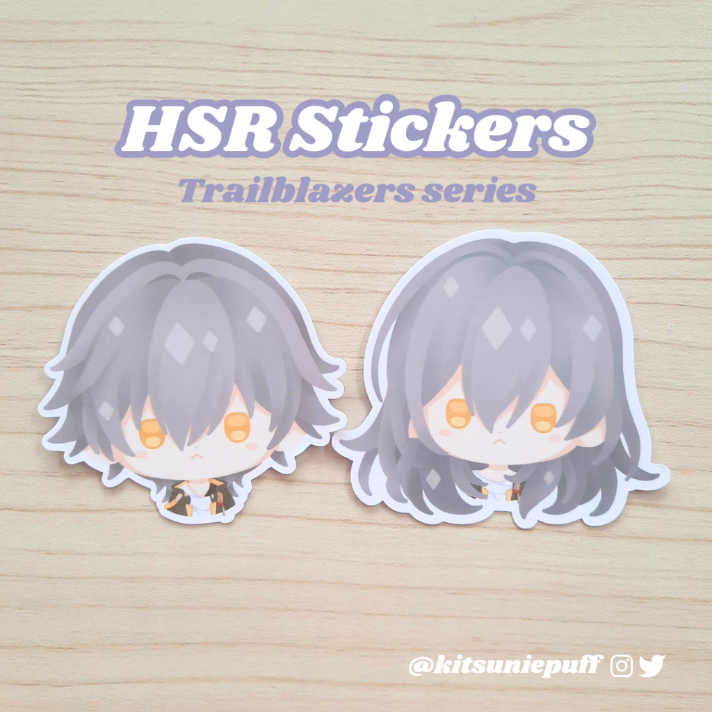 Honkai Star Rail HSR Waterproof Stickers - TRAILBLAZERS series 🚂 ...