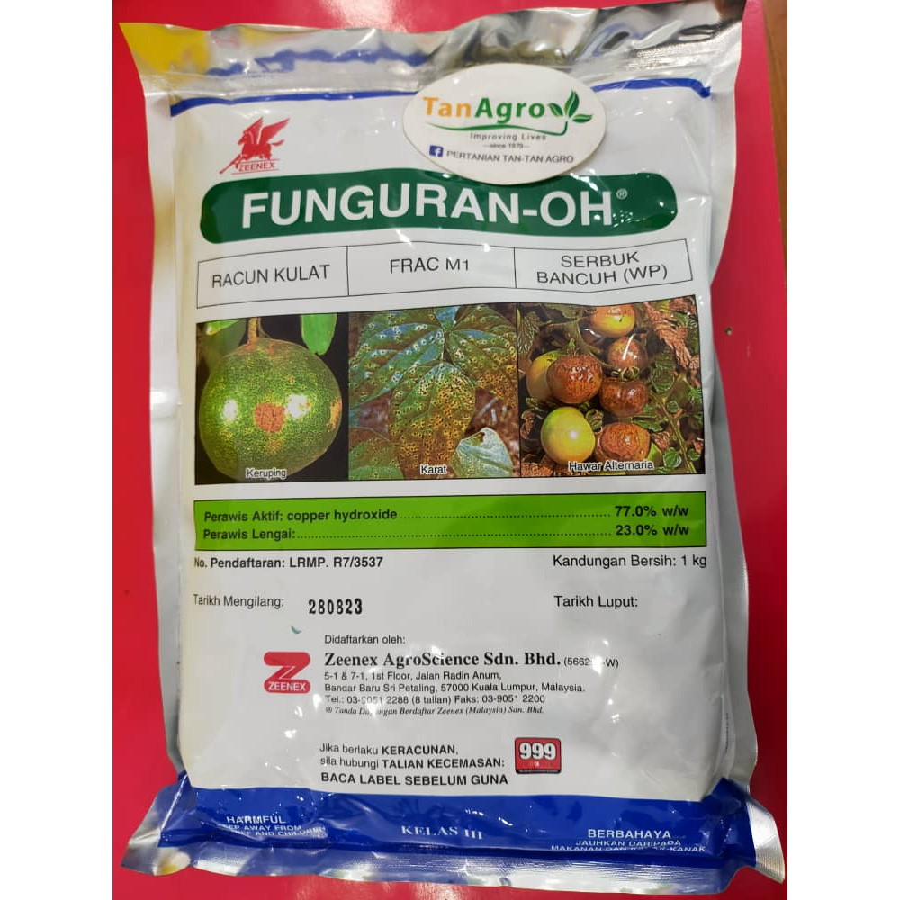 👉🏻ASLI👈🏻 Zeenex Racun kulat Funguran-OH (A.i: COPPER HYDROXIDE 77% ...