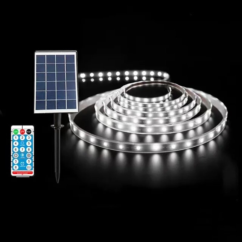 Solar Led Strip Light with 8 Lighting Modes remote control for Patio ...