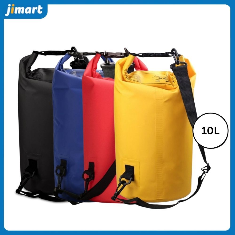 Jimart 10L PE Water Proof Bag Strap Backpack Swim Camping Outdoor Activity Sand-proof Beg Kalis ...