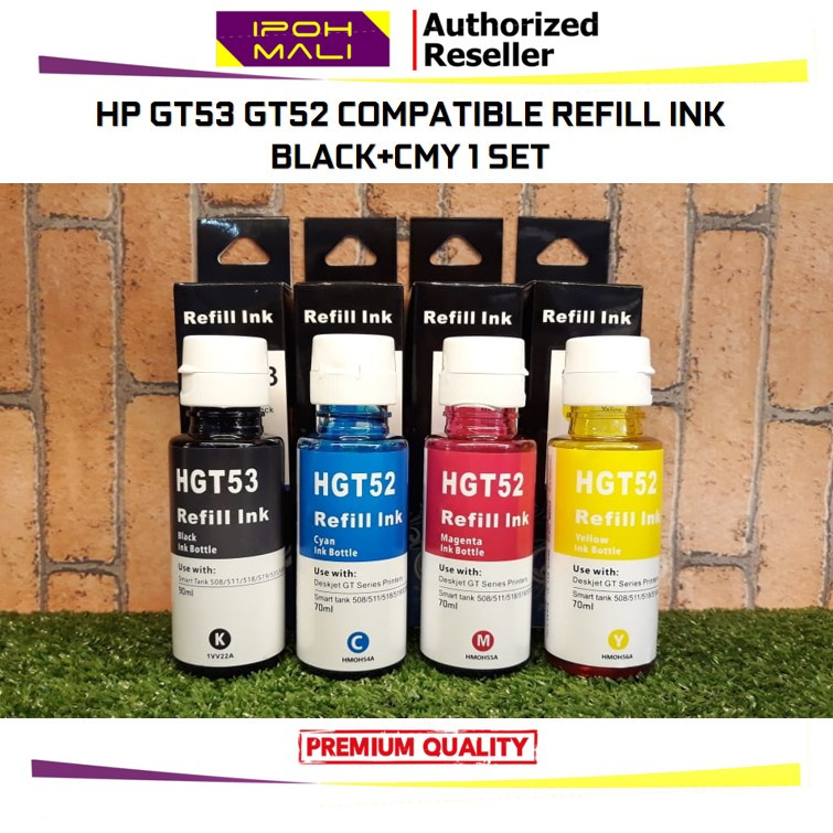 HP GT51 GT52 GT53 COMPATIBLE REFILL INK JAPAN QUALITY FOR PRINTER HP315 ...