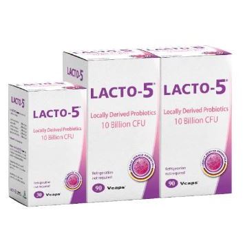 Lacto-5 Probiotics Capsule 90s x 2 + FOC 30s (Exp : Aug 2024) | Shopee ...