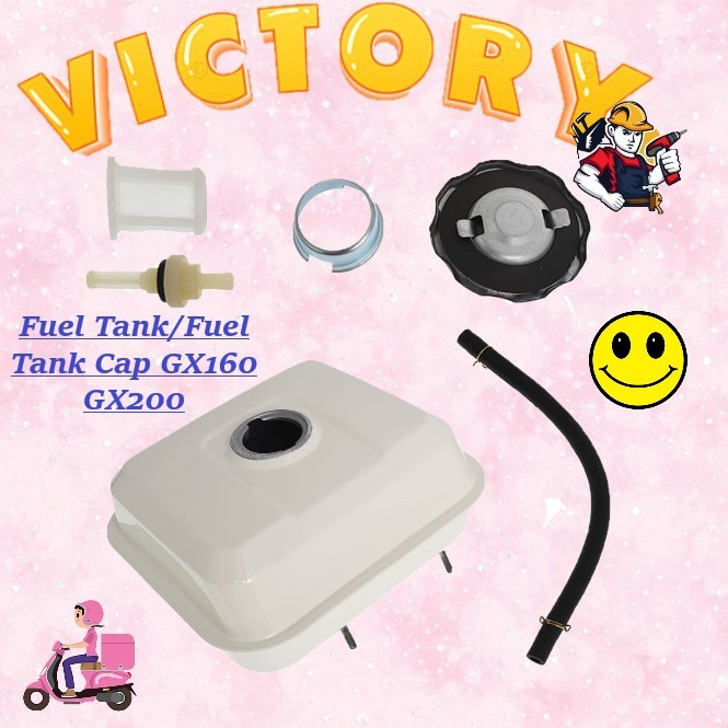 Fuel Tank/Fuel Tank Cap (Penutup)Minyak Tangki Mesin Rumput Honda GX160 ...