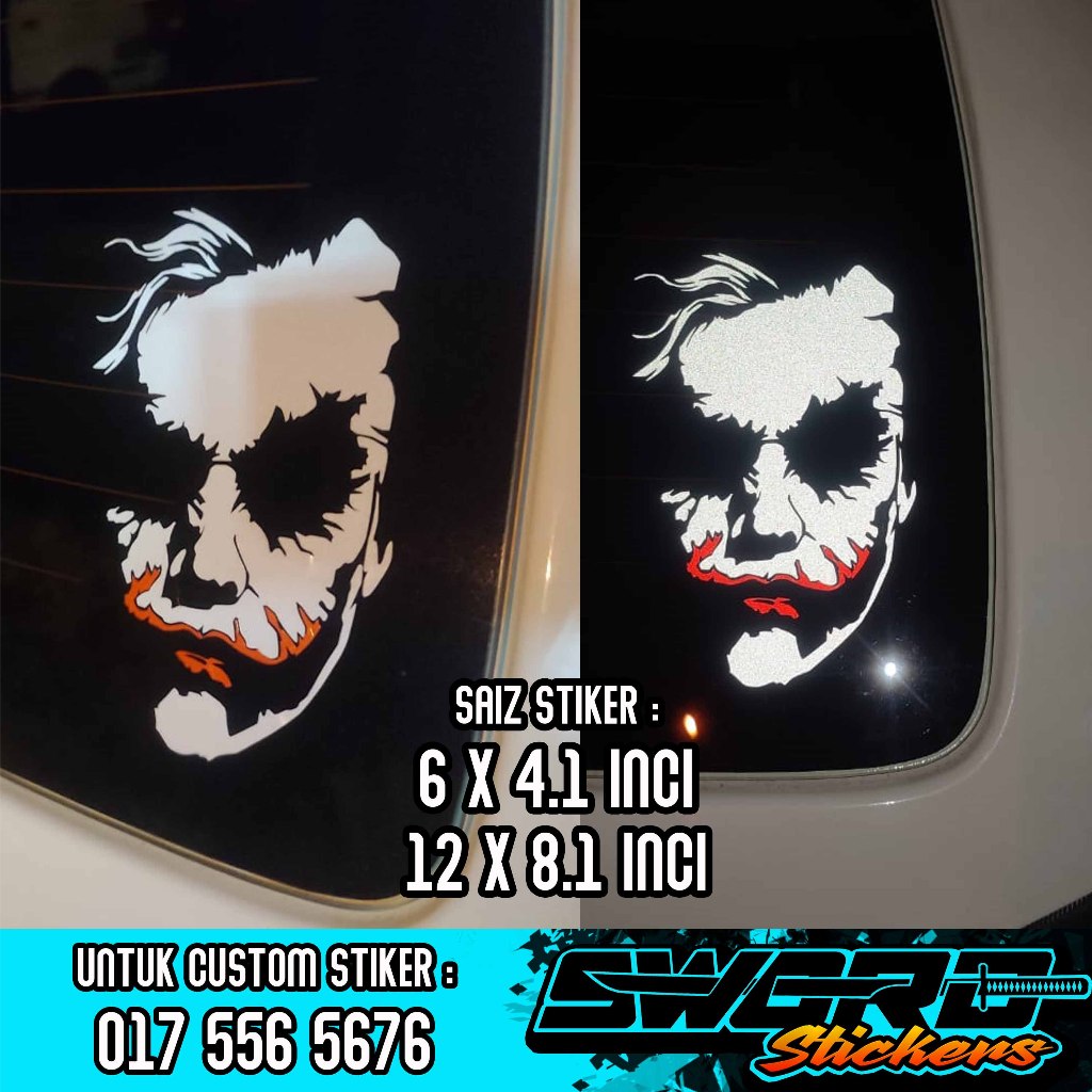 JOKER STICKER / JOKER STIKER / STIKER KERETA / STIKER MOTOR / STIKER ...