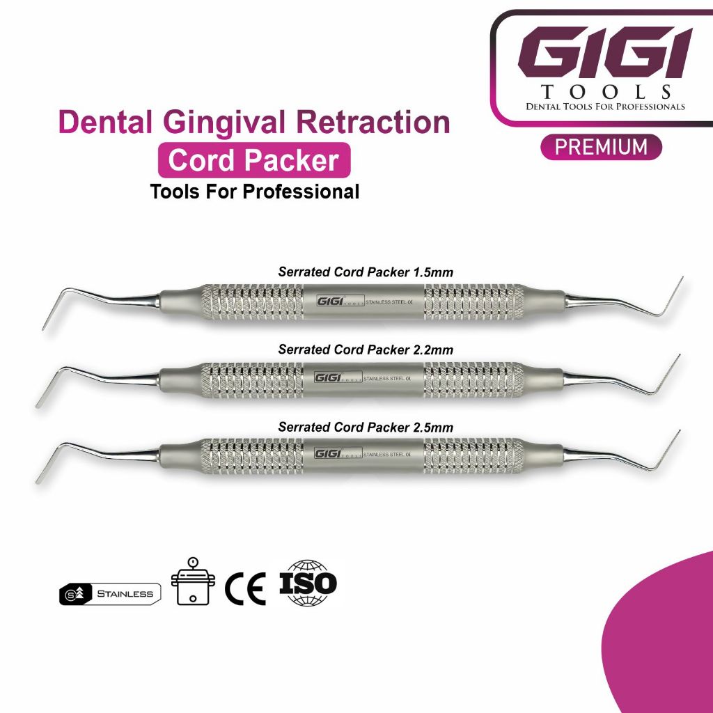 GIGI Tools Gingival Retraction Cord Packing Instruments Set ...