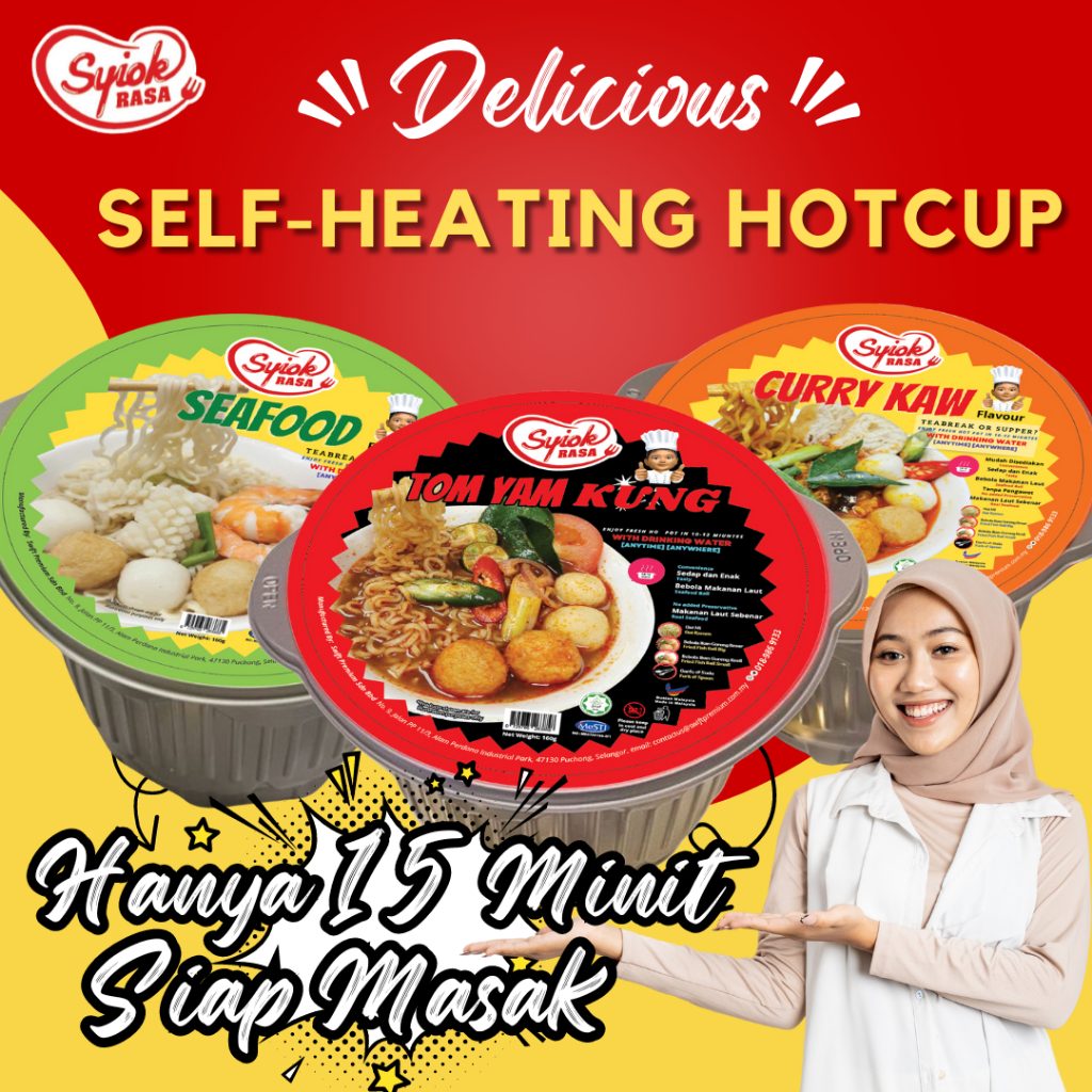 Syiok Rasa [Muslim Product] TomYam Kung/Curry Kaw/Seafood/Milky Pepper ...