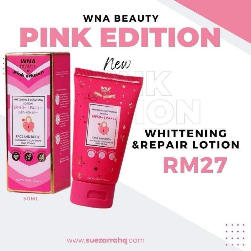 🌸WNA BEAUTY WHITENING & REPAIRING LOTION X LIMITED EDITION🌸 | Shopee ...
