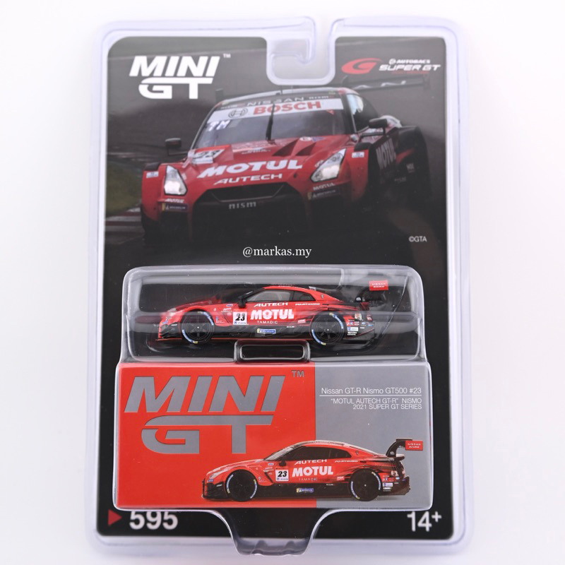 (BLISTER CARD) MINI GT JAPAN EXCLUSIVE 1/64 #595 NISSAN GT-R NISMO ...