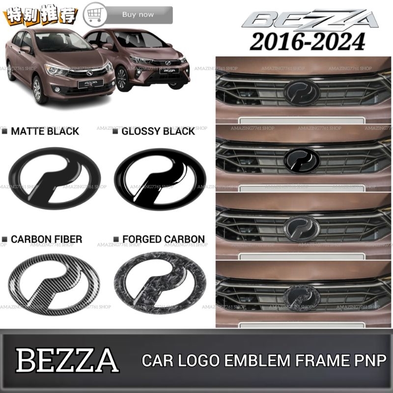 AMAZING PERODUA BEZZA 2016-2024 FRONT LOGO EMBLEM REAR LOGO EMBLEM ...