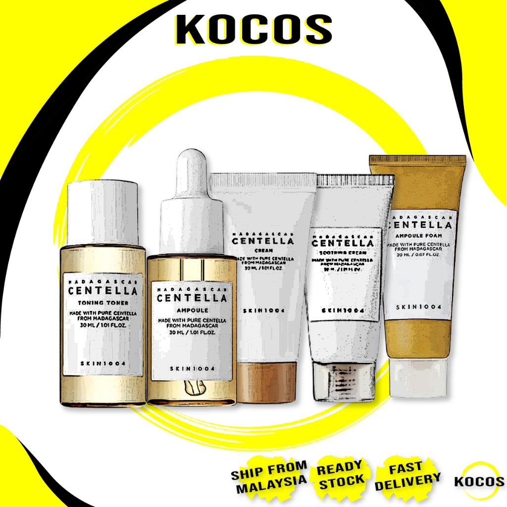 SKIN1004 Centella Small Kit (Ampoule Foam 20ml, Ampoule 30ml, Cream ...