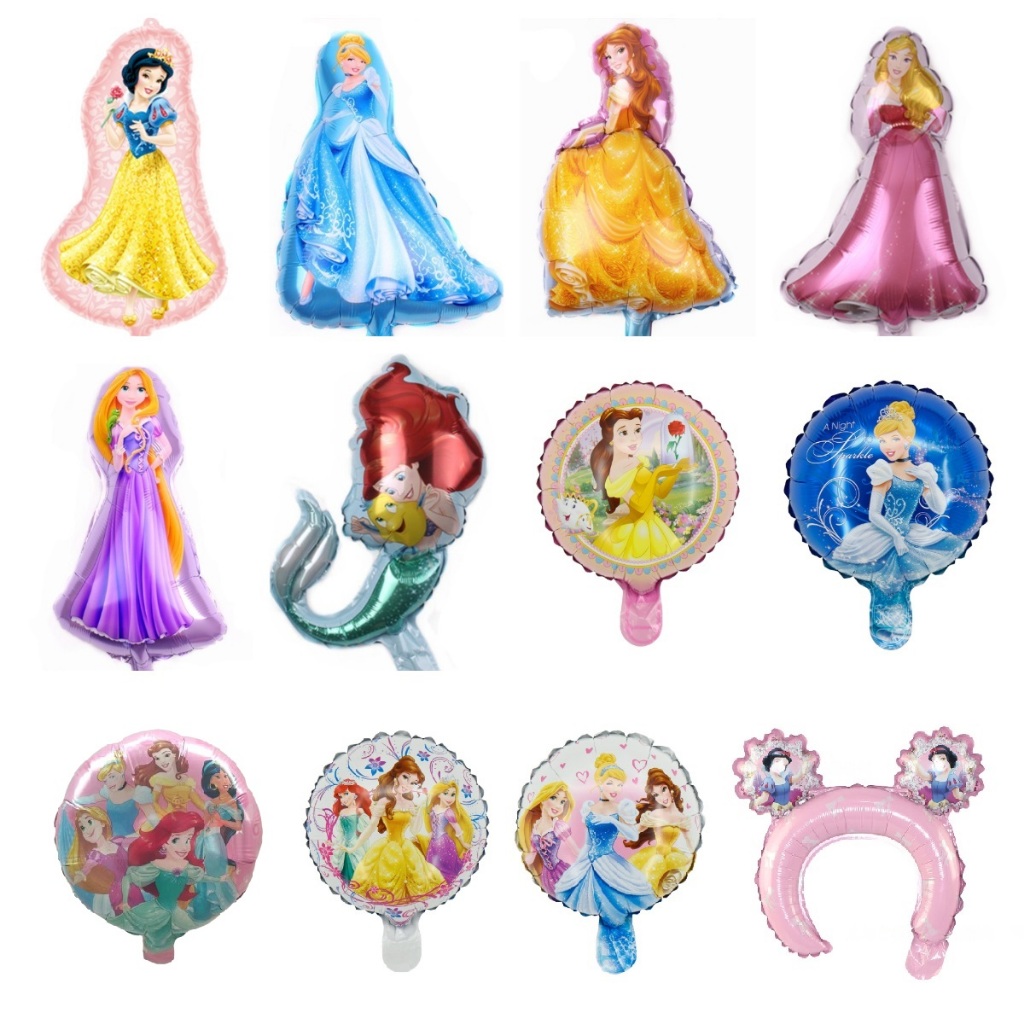 [Ready Stock]Mini Princess Themed Foil Balloon Snow White Cinderella ...