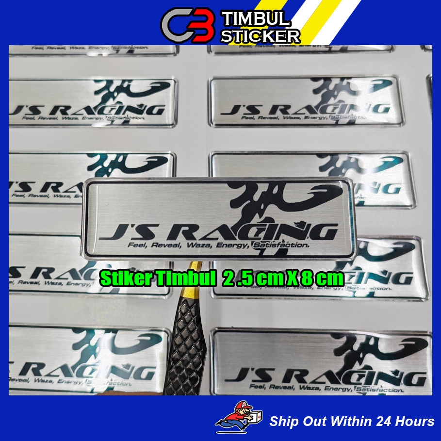 JS RACING JDM STICKER TIMBUL STICKER EMBLEMS / EC18 | Shopee Malaysia
