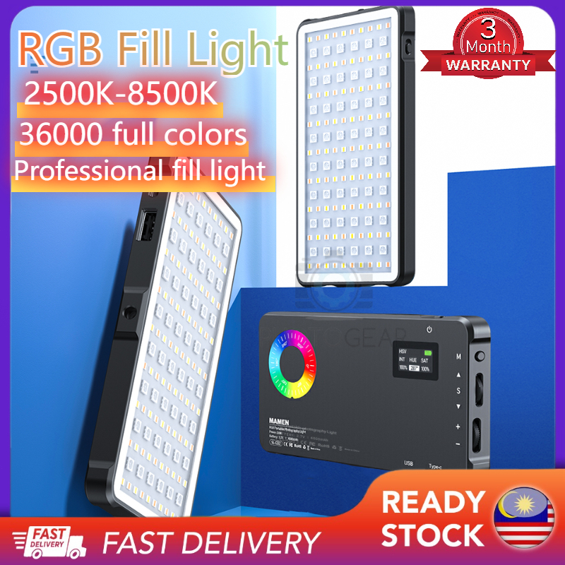 SALE💥LED Video Light RGB Photography Light Camera Lighting Panel 2500K ...