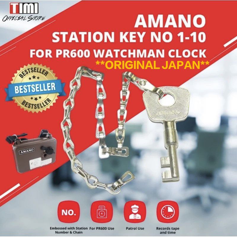 Amano Station Key Kunci Amano No.1 to.10 *ORIGINAL JAPAN | Shopee Malaysia