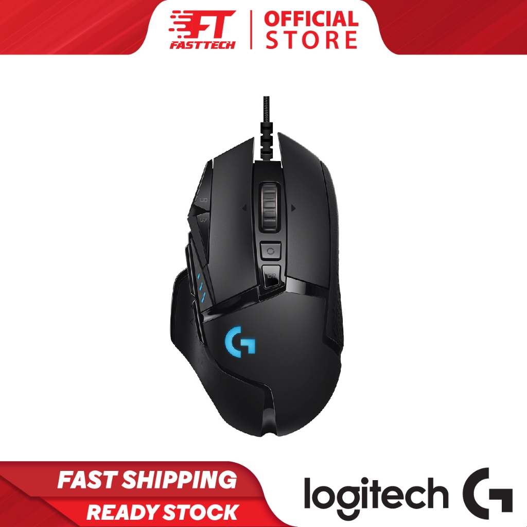 LOGITECH G502 HERO Wired Gaming Mouse with HERO 25K Sensor, 25600 DPI ...