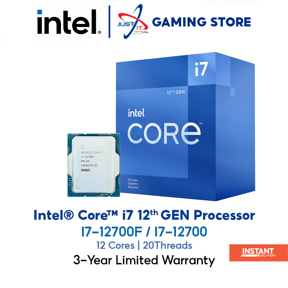 INTEL Core I7-12700F / I7-12700 3.1GHz 25MB LGA1700 PROCESSOR | Shopee Malaysia