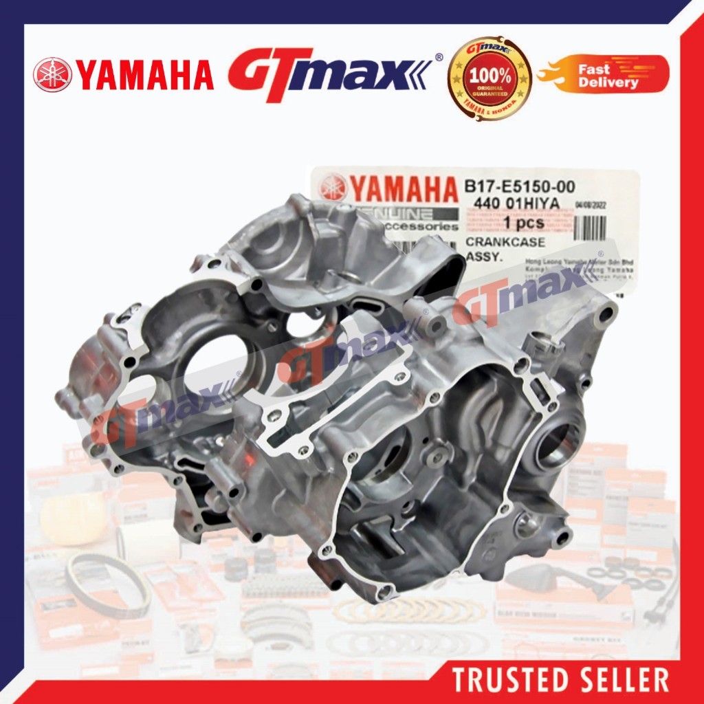 (BERANI JAMIN 100% ORIGINAL) Y15ZR Y15 V1 V2 CRANKCASE ENGINE COMPLETE CRANK CASE LH RH CASING ...