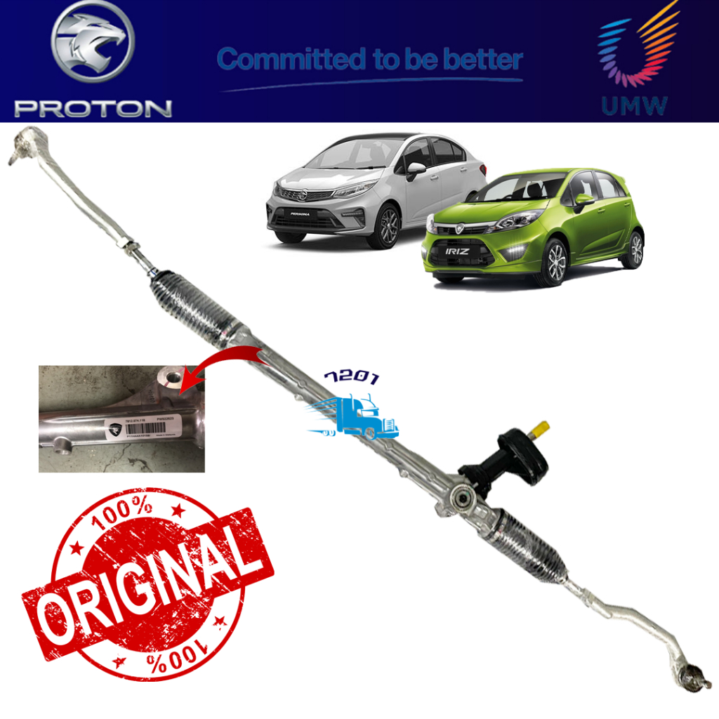 100%ORIGINAL PROTON IRIZ VVT, PERSONA CVT STEERING RACK PW922623 WITH ...