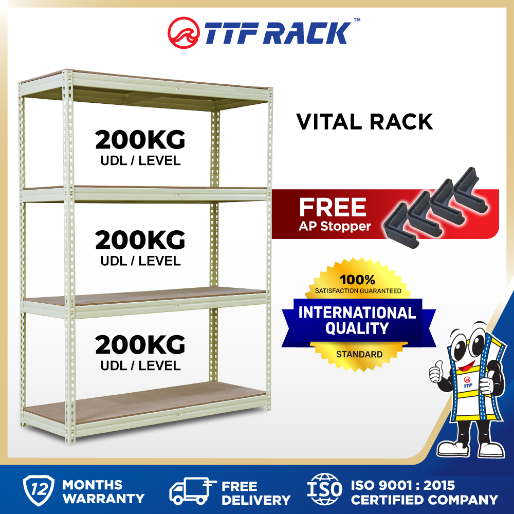 TTF Rack™️ VITAL RACK H150-240cm/Boltless Rack Shelf Rack Storage Rack ...