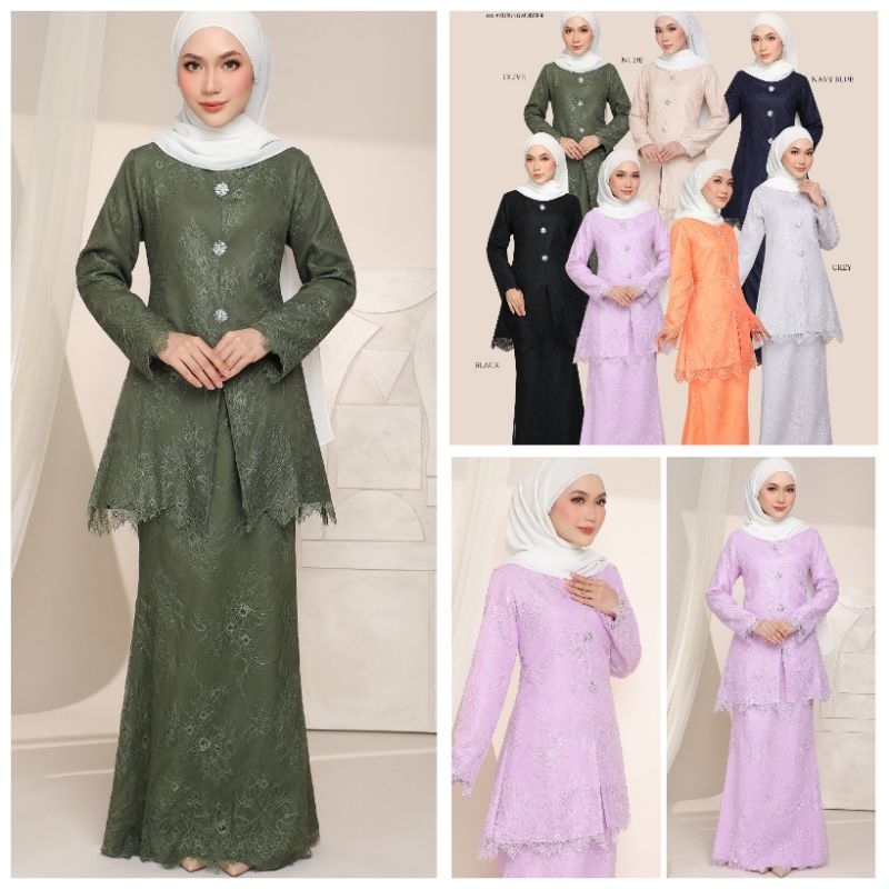 Zaneta IRONLESS Kurung Lace! FREE AKSESORI! 816 Zaneta Kurung Moden ...