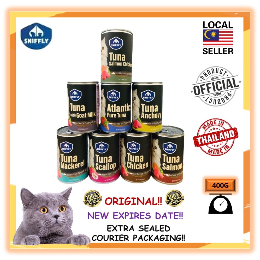 🌟100% ORIGINAL🌟SNIFFLY CAT CANNED 400G | Shopee Malaysia
