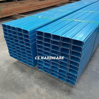 10 Feet/Kaki - C Channel Biru / Batten Besi Bumbung Rak Bunga Besi biru ...