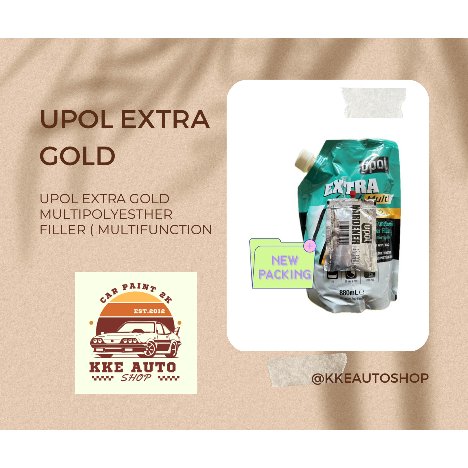 Upol / U-POL Extra Gold MultiPolyester Filler (Multifunction) ( 880ML including hardener ...