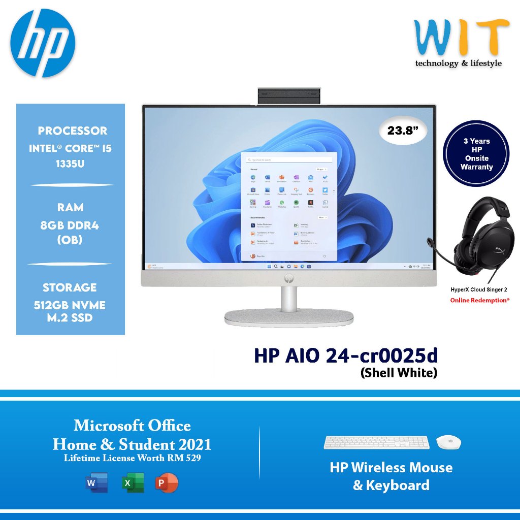 HP AIO 24-cr0025D /24-cr0029D /Intel Core i5-1335U~i3-1315U /8GB RAM ...