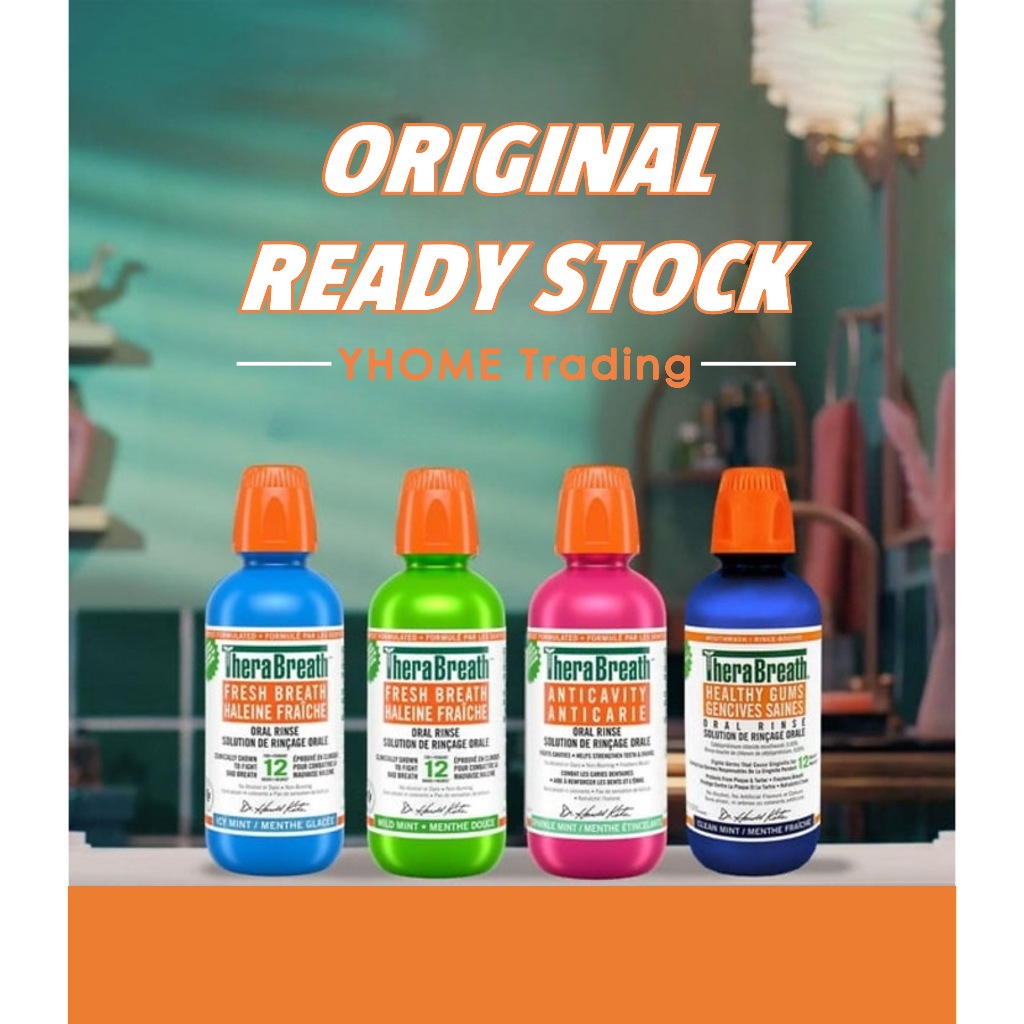 [Ready Stock] TheraBreath mouthwash - Mild Mint | Clean Mint | Icy Mint ...