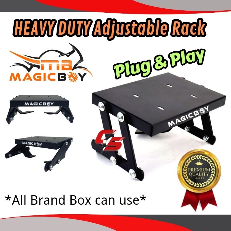 MAGIC BOY Heavy Duty Adjustable Box Rack Lipat Original Y15ZR Y16ZR ...